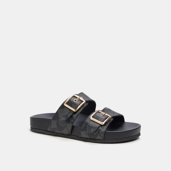 Coach | Shoes | Nwt Coach Outlet Allanah Sandal In Signature Canvas ...